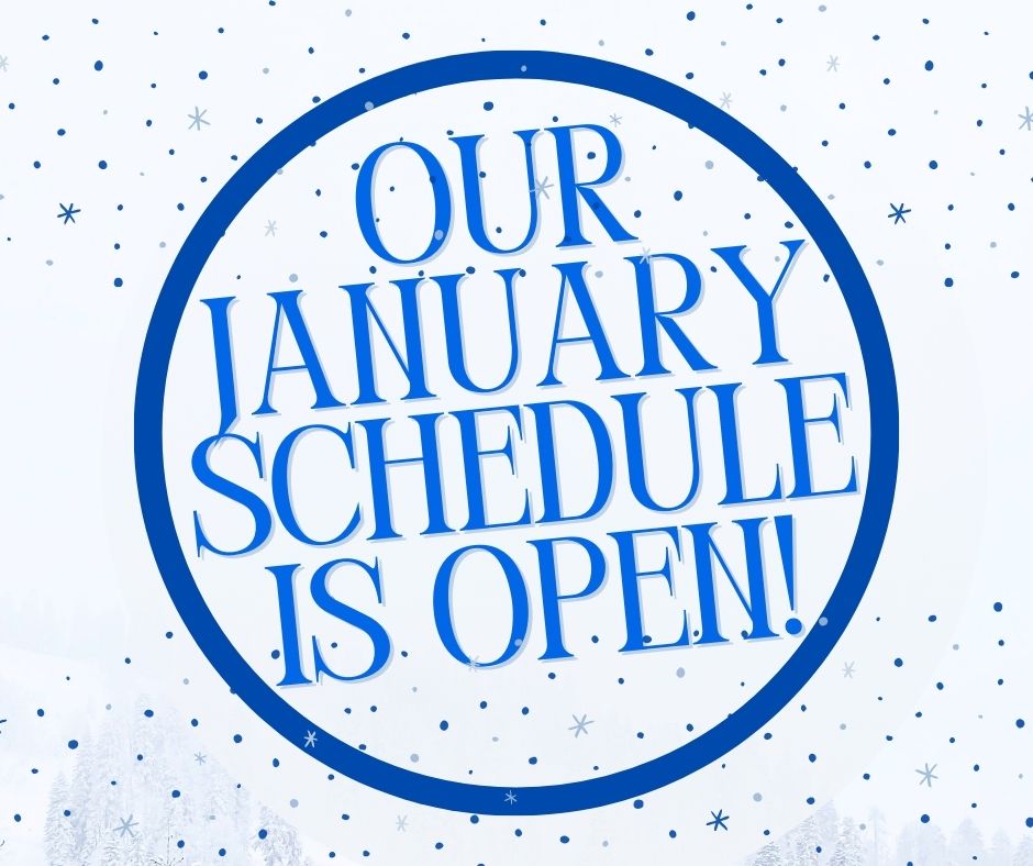 Our January schedule is open - Many Rivers Community Acupuncture